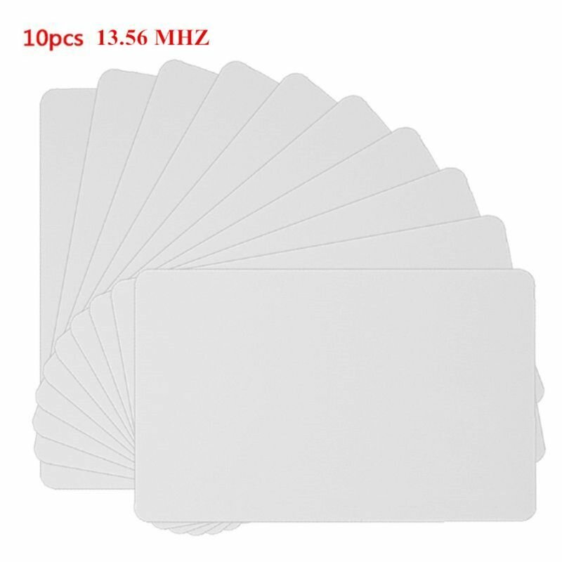 10 шт. белых PVC карт 13.56 МГц RFID