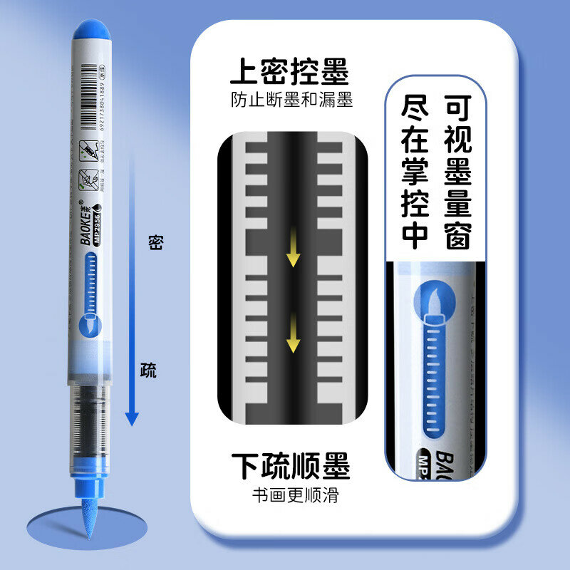 BAOKE (BAOKE) MP2956-36 Direct Liquid Acrylic Marker Pen Student Drawing Washable Color Pen Safe Odorless Painting Pen 36 Colors/Set