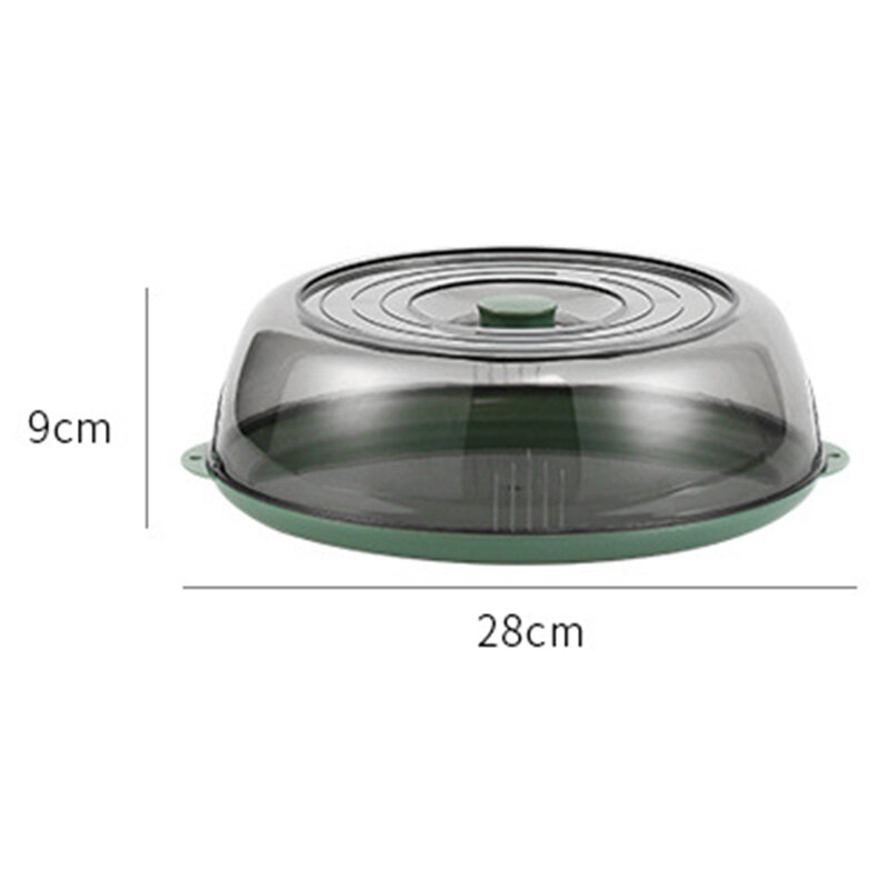 Крышка для посуды, ПЭТ, теплоизоляция, хранение, прозрачная, пылезащитная, для домашнего пикника, приготовления пищи, зеленая