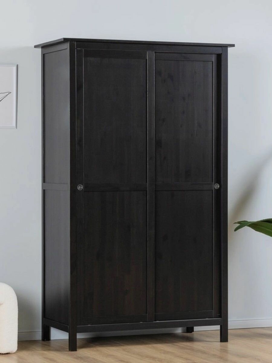 Шкаф Askona (Аскона) с раздвижными дверями Terek (Терек) Черный 120x197x59