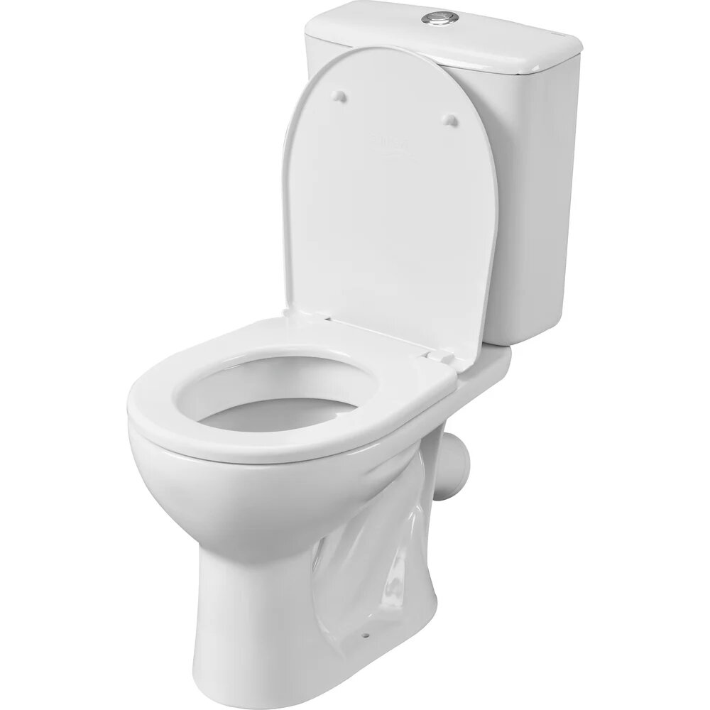 Унитаз-компакт Santeri орион, к/в, 1-реж, сид. Ппворотынск 412327 1P4008S0000BF, высококачественного фарфора, белый