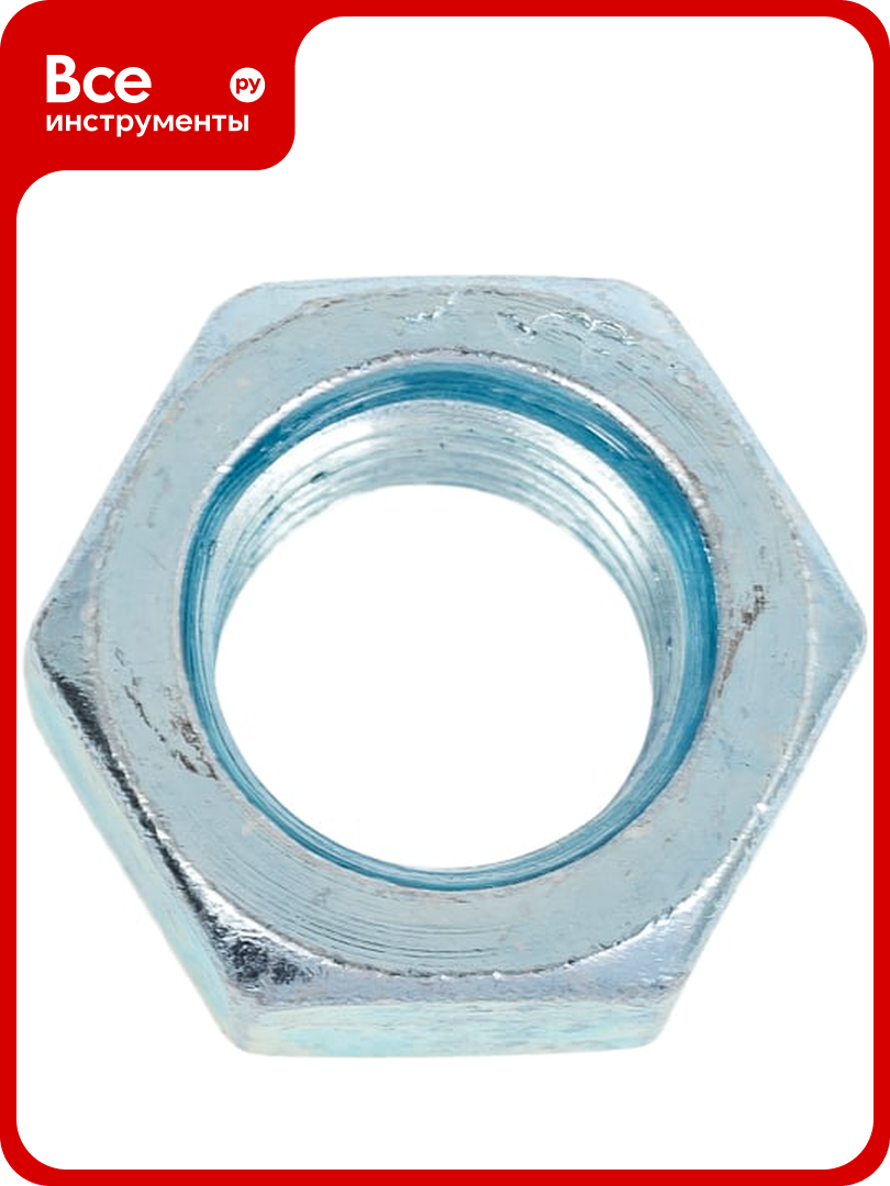 Гайка жесть DIN 934, цинк, М20, 4 шт, европодвес УТ-00002037