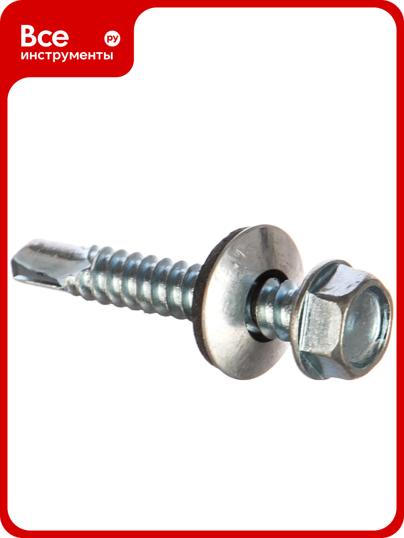 Кровельный саморез Качественный крепеж цинк, 6.3х38 мм, 85 шт 0500197 КЧ, товара