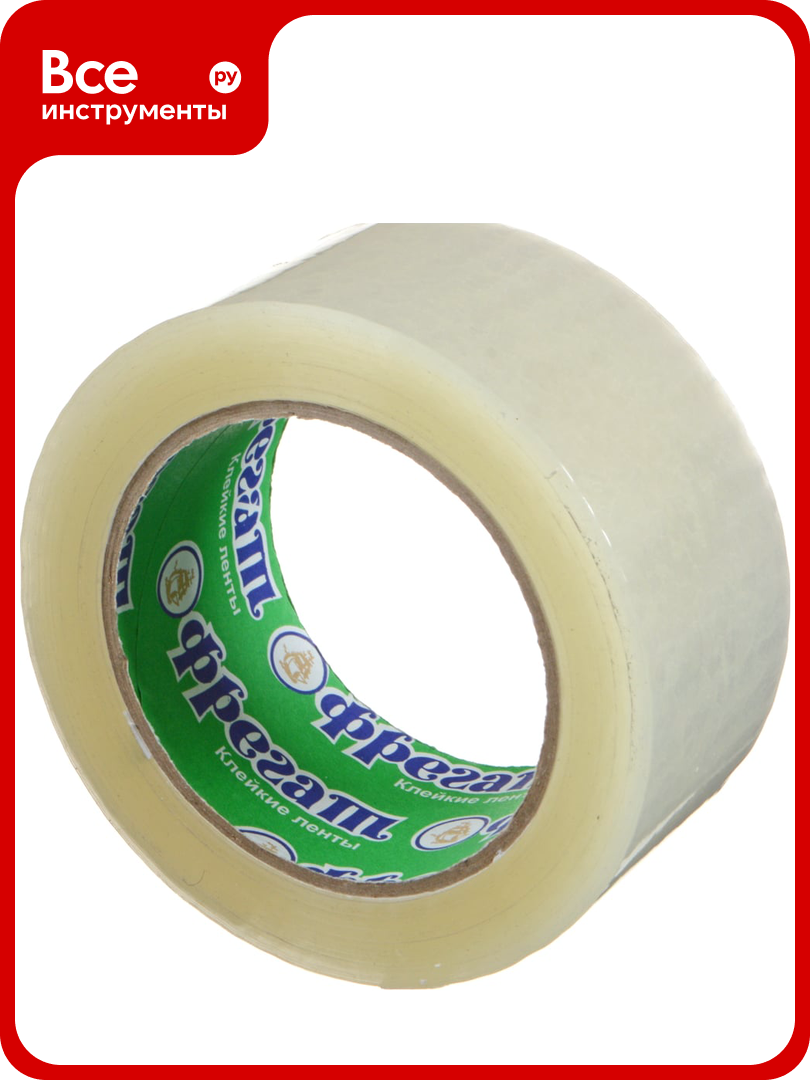 Клейкая прозрачная лента Фрегат 48 мм, 60 м С4860