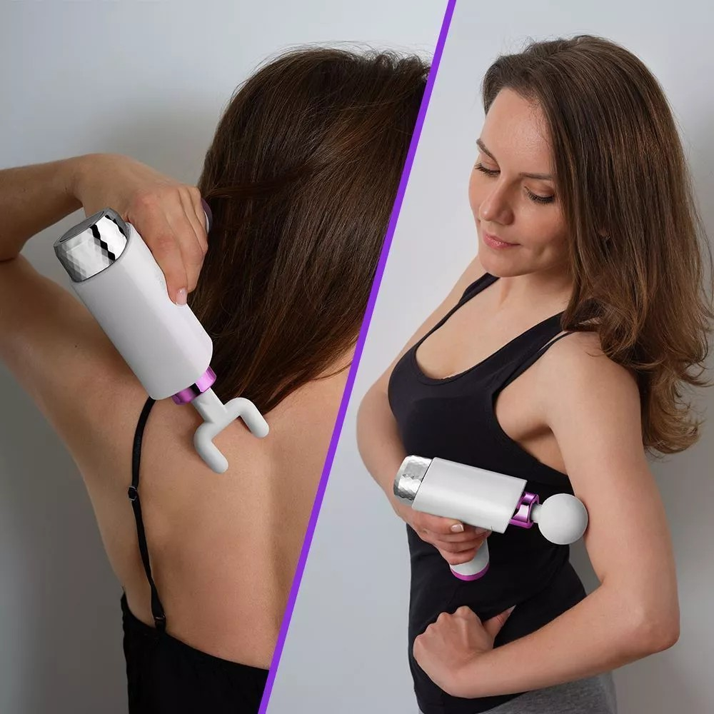 Перкуссионный массажер Kitfort КТ-2922, для тела, с подогревом, регулировка интенсивности