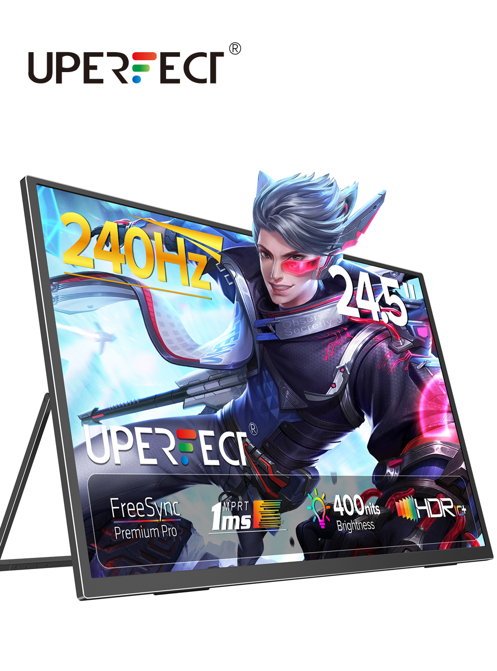 24.5" Портативный монитор Uperfect Umax24.5 FHD IPS 1920x1080, 240 Гц