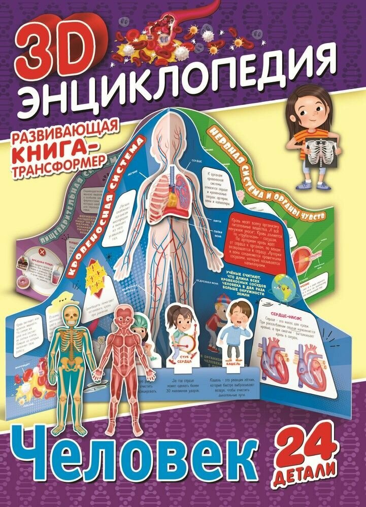 Книга-трансформер ND Play 3D-энциклопедия, Человек, познавательная