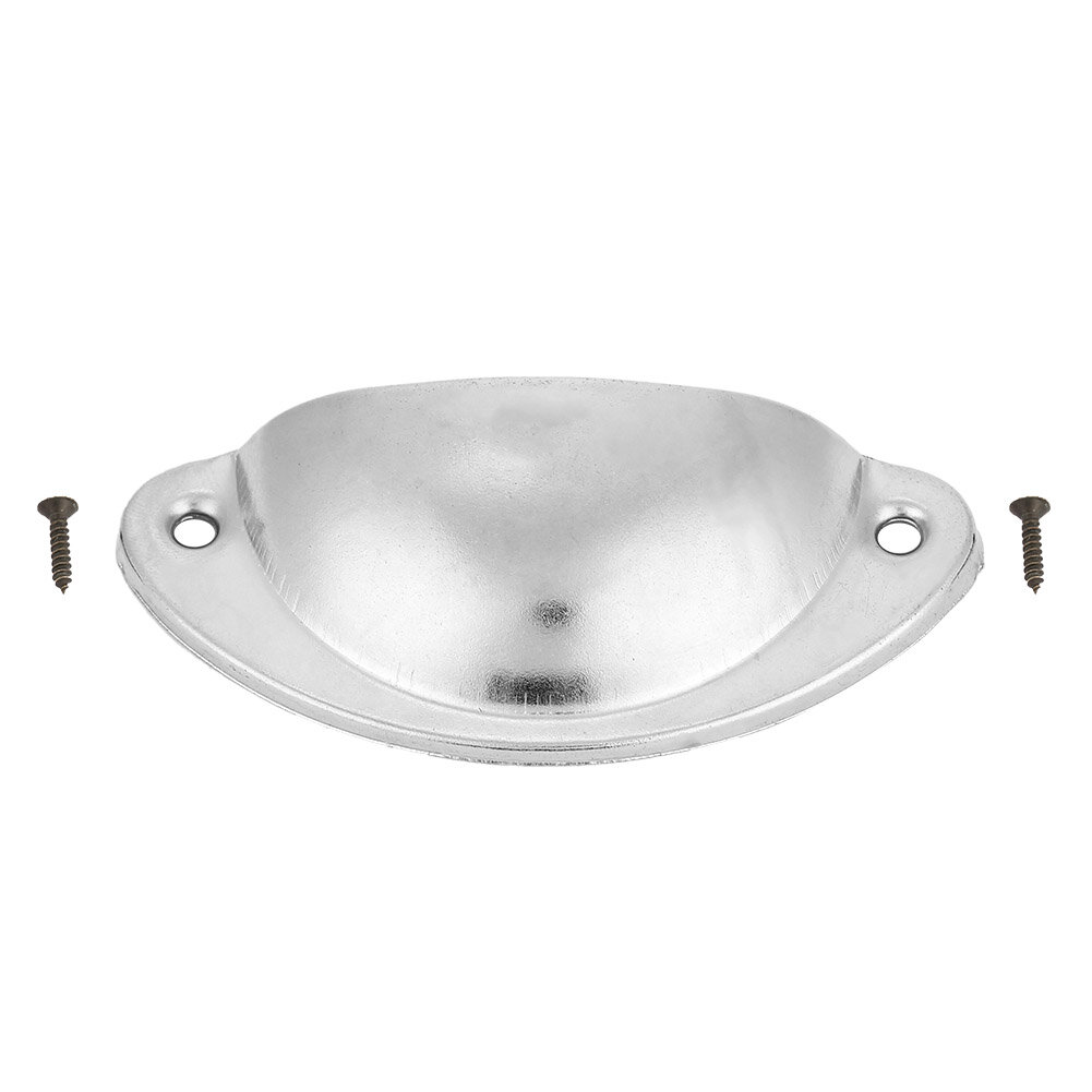 Металлическая ручка для ящика, мебельная ручка, антикварная раковина, фурнитура для ручной работы (серебро)