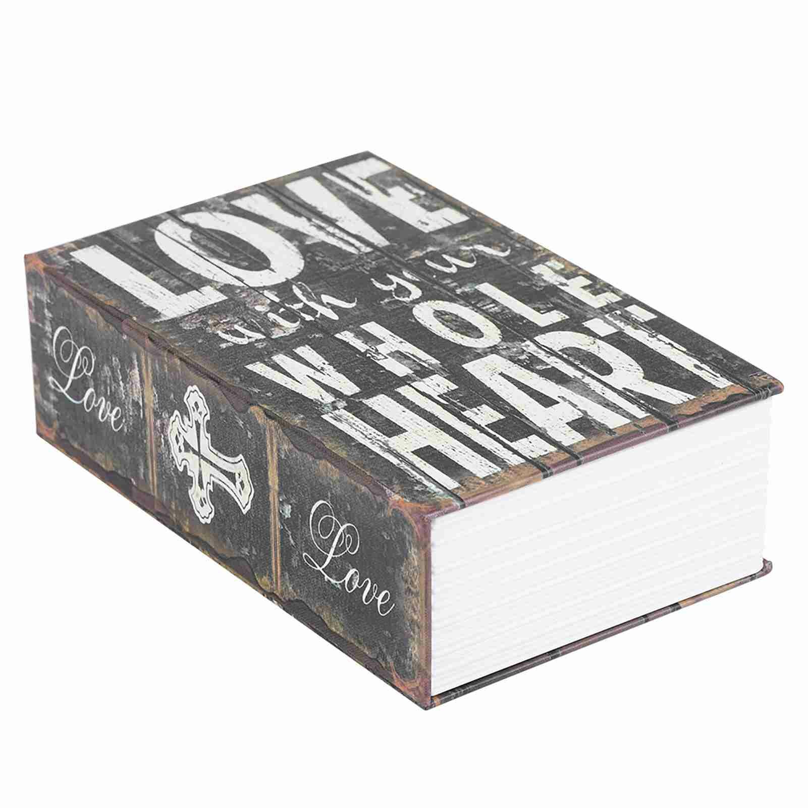 Креативный сейф в виде книги, шкатулка для хранения денег и украшений с кодовым замком (LOVE)