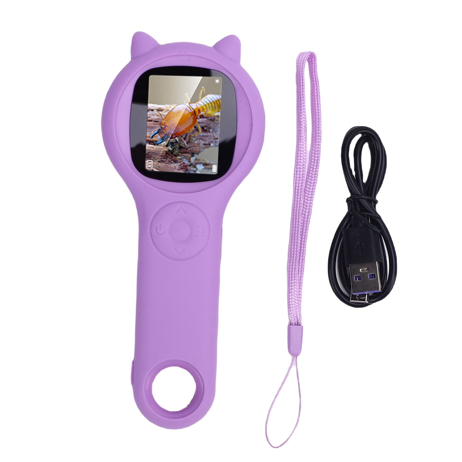 Комплект для микроскопа 2 -дюймовый экран 2MP 1080p HD 100x Handheld Microscope Camera с USB -кабелем для разведки