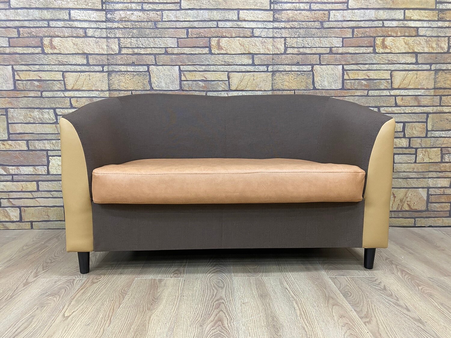 Диван GRUPPO 396 монти размер: 130 х 68 см, комбинированный цвет коричнево-песочный №А-24