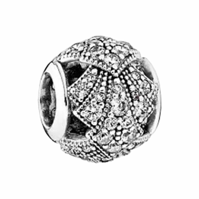 Аксессуары для серебряных браслетов из бисера с бриллиантами-37