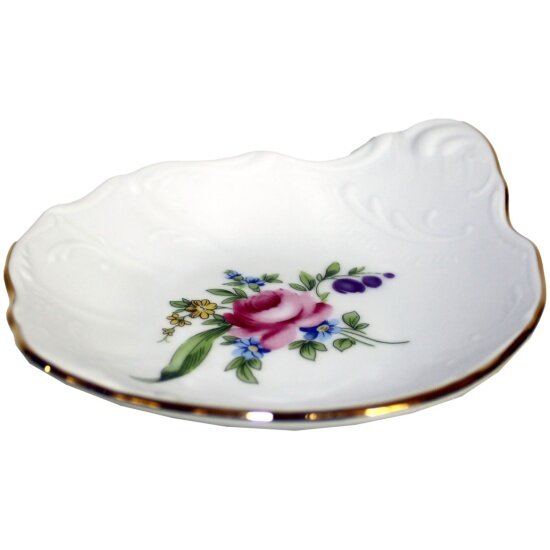 Розетка Bernadotte с ручкой, декор "Мейсенский букет" (БЕР0095)