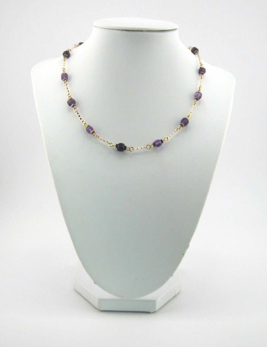 Колье, аметист