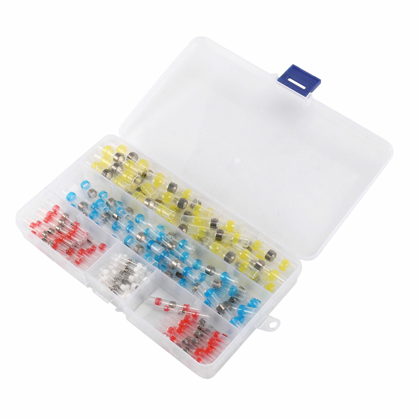 Самопаечный термоусадочный стыковый соединитель с припоем, втулки (130 шт.)