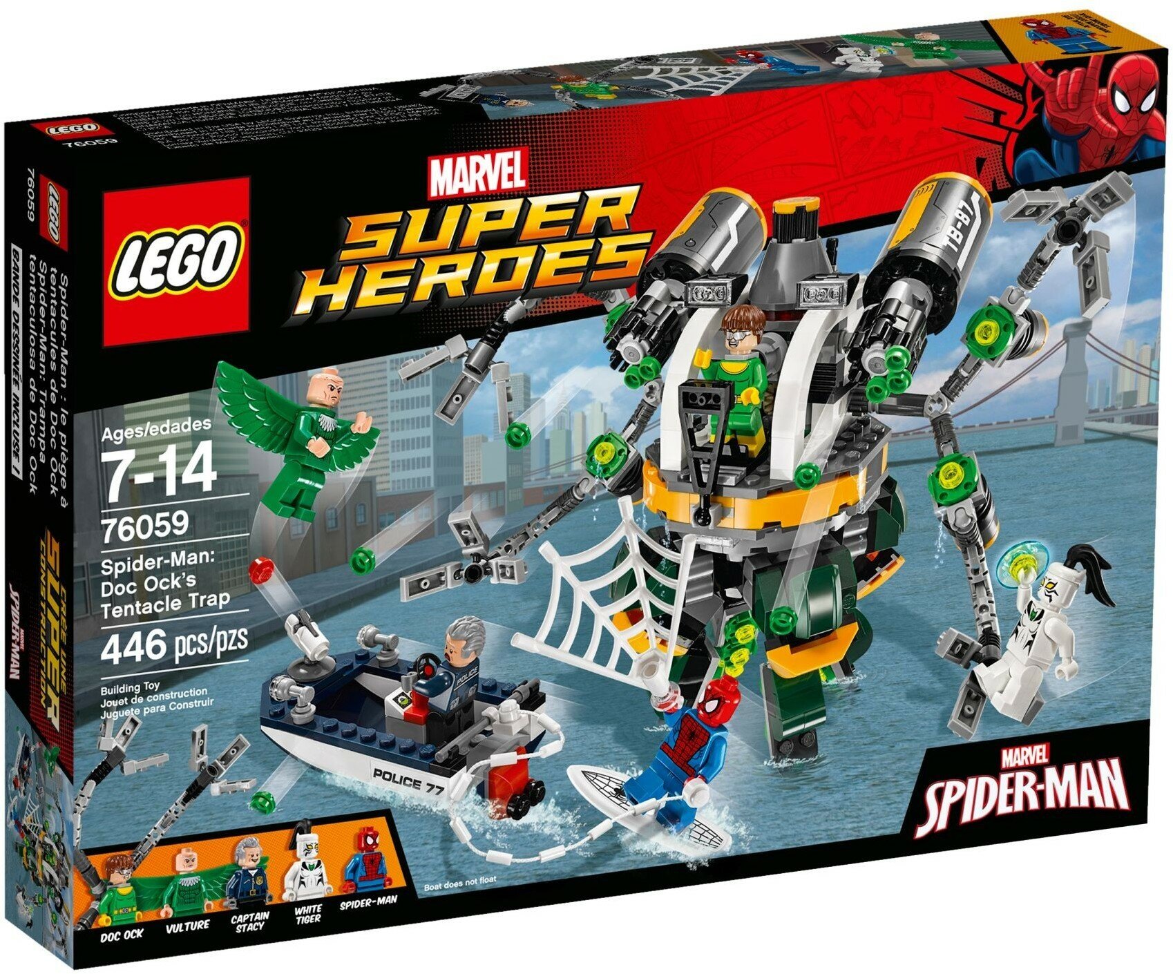 Lego 76059 Super Heroes Человек-паук: В ловушке Доктора Осьминога