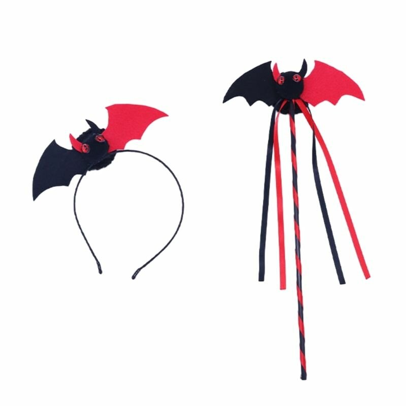 Набор костюма летучей мыши с крыльями, ободком и волшебной палочкой, - волшебная палочка на повязке