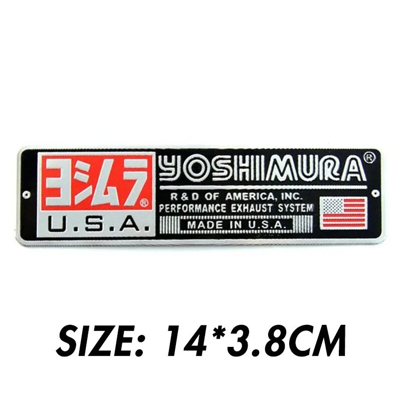 Аксессуары для мотоциклов, наклейки на выхлопную трубу из алюминиевого сплава, термостойкие водонепроницаемые наклейки для YOSHIMURA ARROW Brother 1