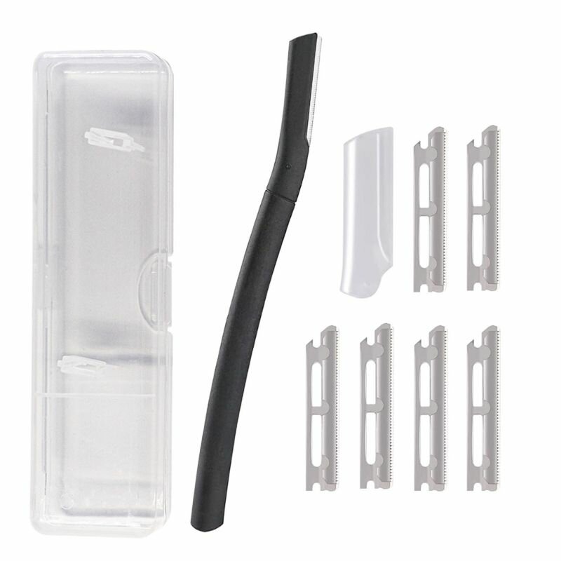 Бритва, нож для бритья, бакенбарды, укладки волос, подравнивания бровей с шестью сменными лезвиями