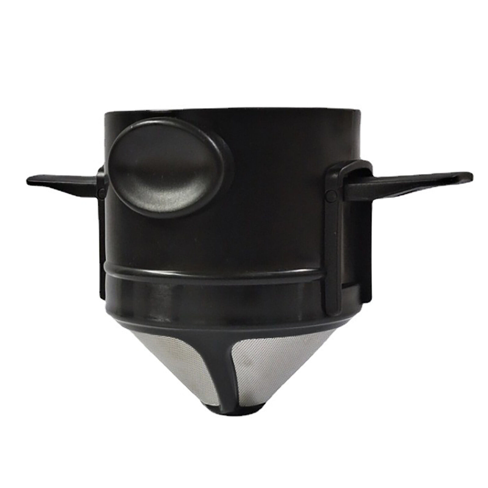 Портативная складная капельница для кофе, двухслойный сетчатый фильтр, многоразовая черная кофеварка для домашнего офиса, путешествий