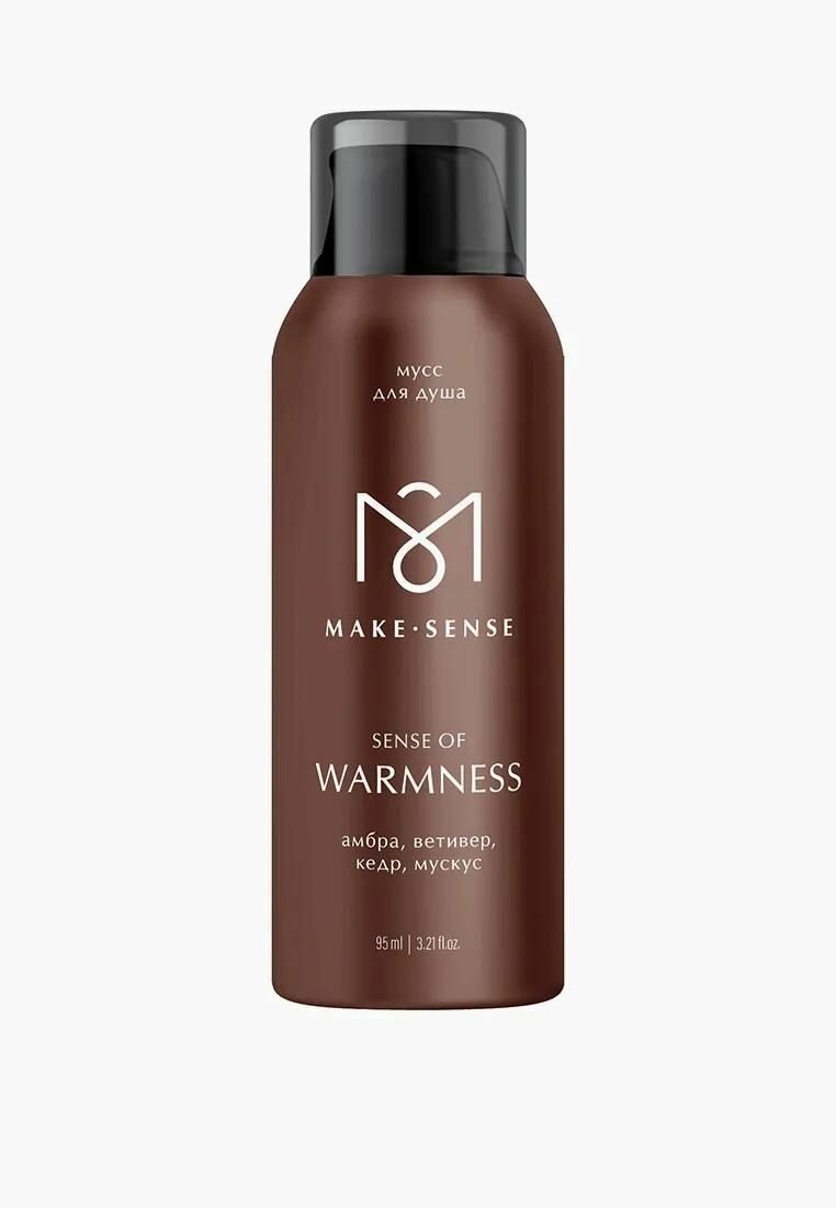 Мусс для душа Sense "Sense of Warmness", амбра, ветивер, кедр и мускус, 95 мл