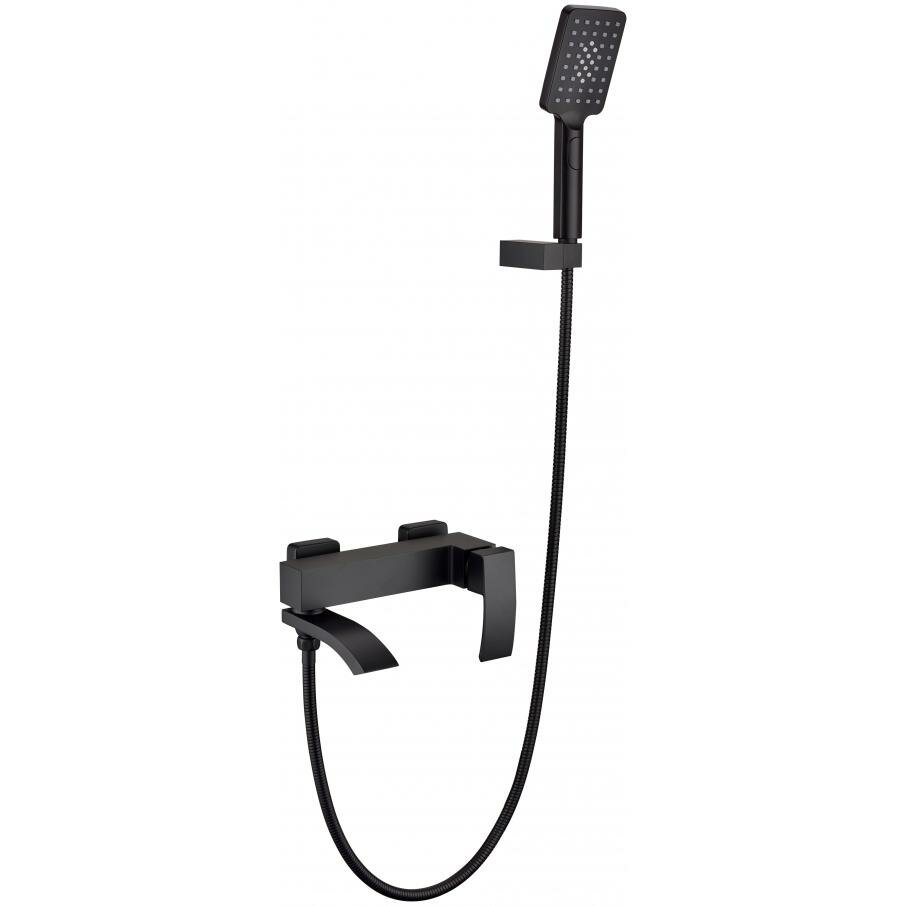 Смеситель для ванны Grocenberg GB8007BL Черный матовый, современный стиль