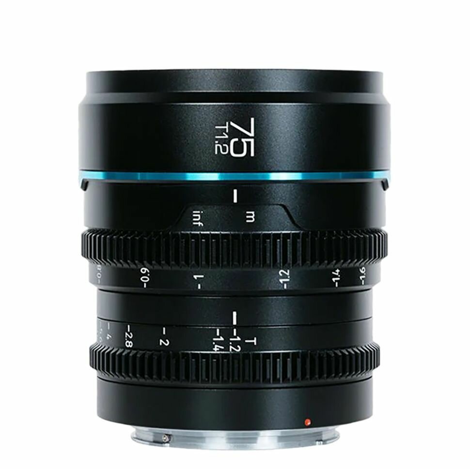 Объектив Sirui Nightwalker 75mm T1.2 S35 RF Чёрный