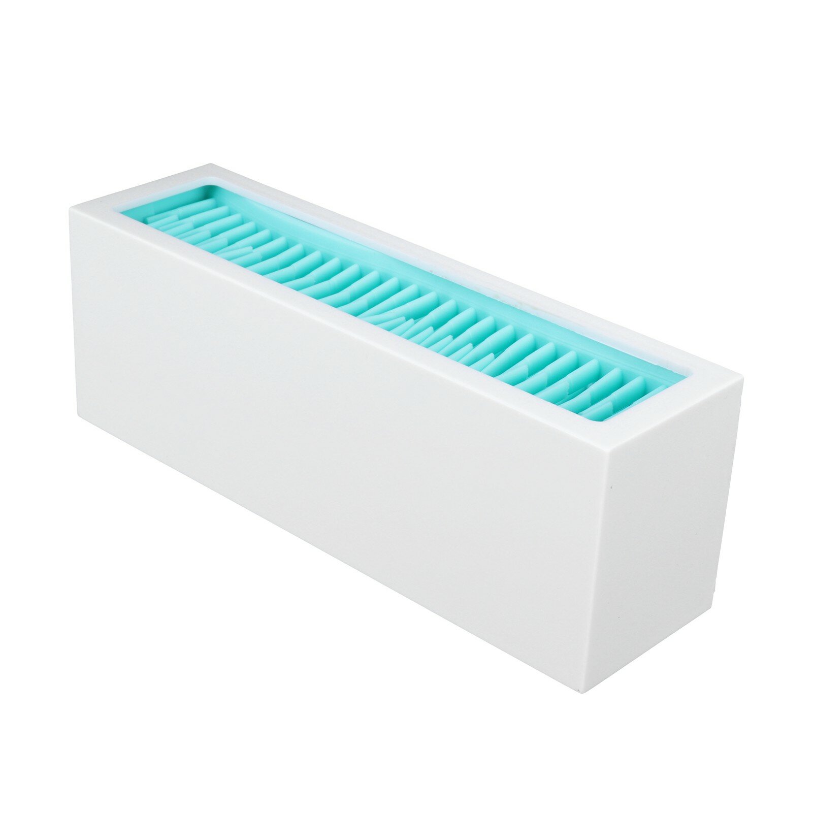 Силиконовый ящик для хранения косметики, органайзер для хранения губной помады и макияжа, чехол-контейнер для косметики (белый, синий)