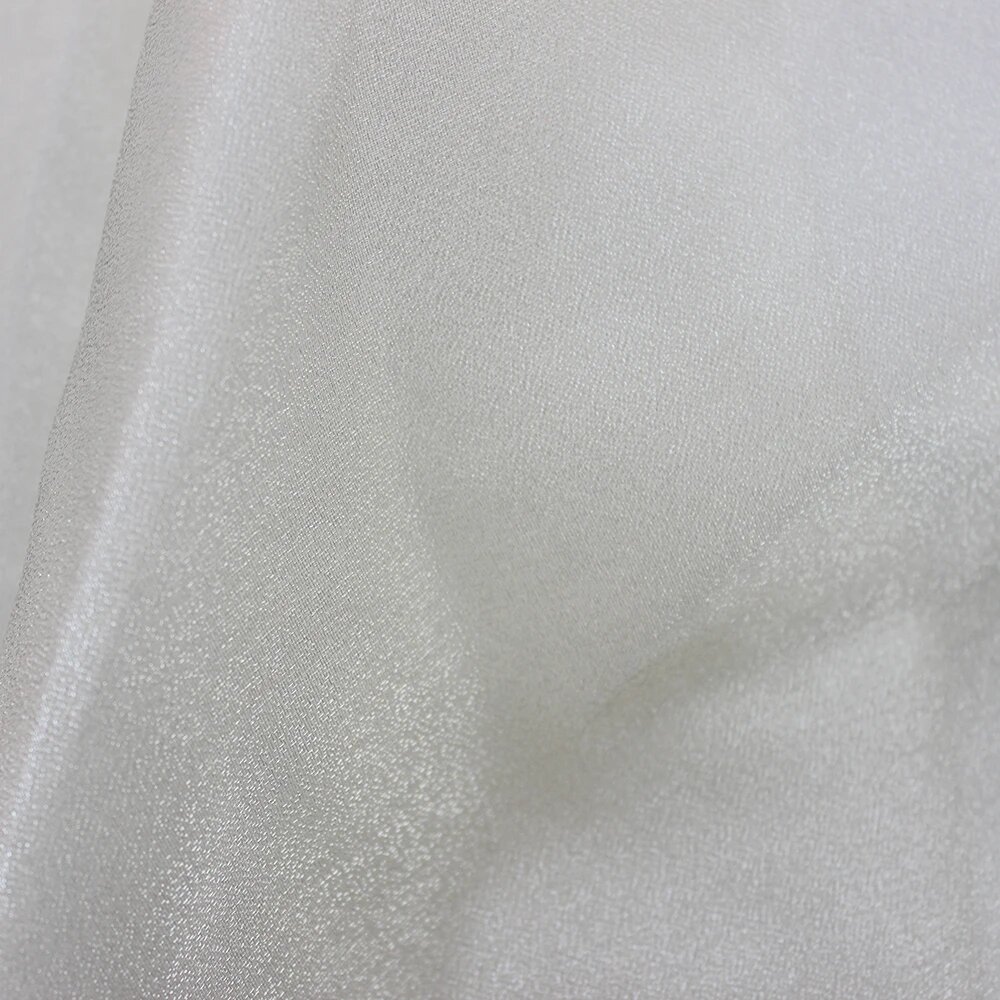 Блестящая органза для рукоделия Белый, 25 x 145cm, Слоновая кость