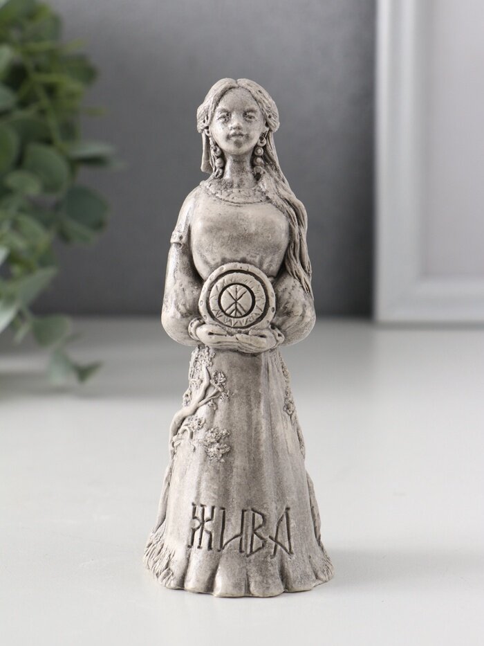 Фигурка славянская богиня «Жива» 12.5×5×5 см, серая