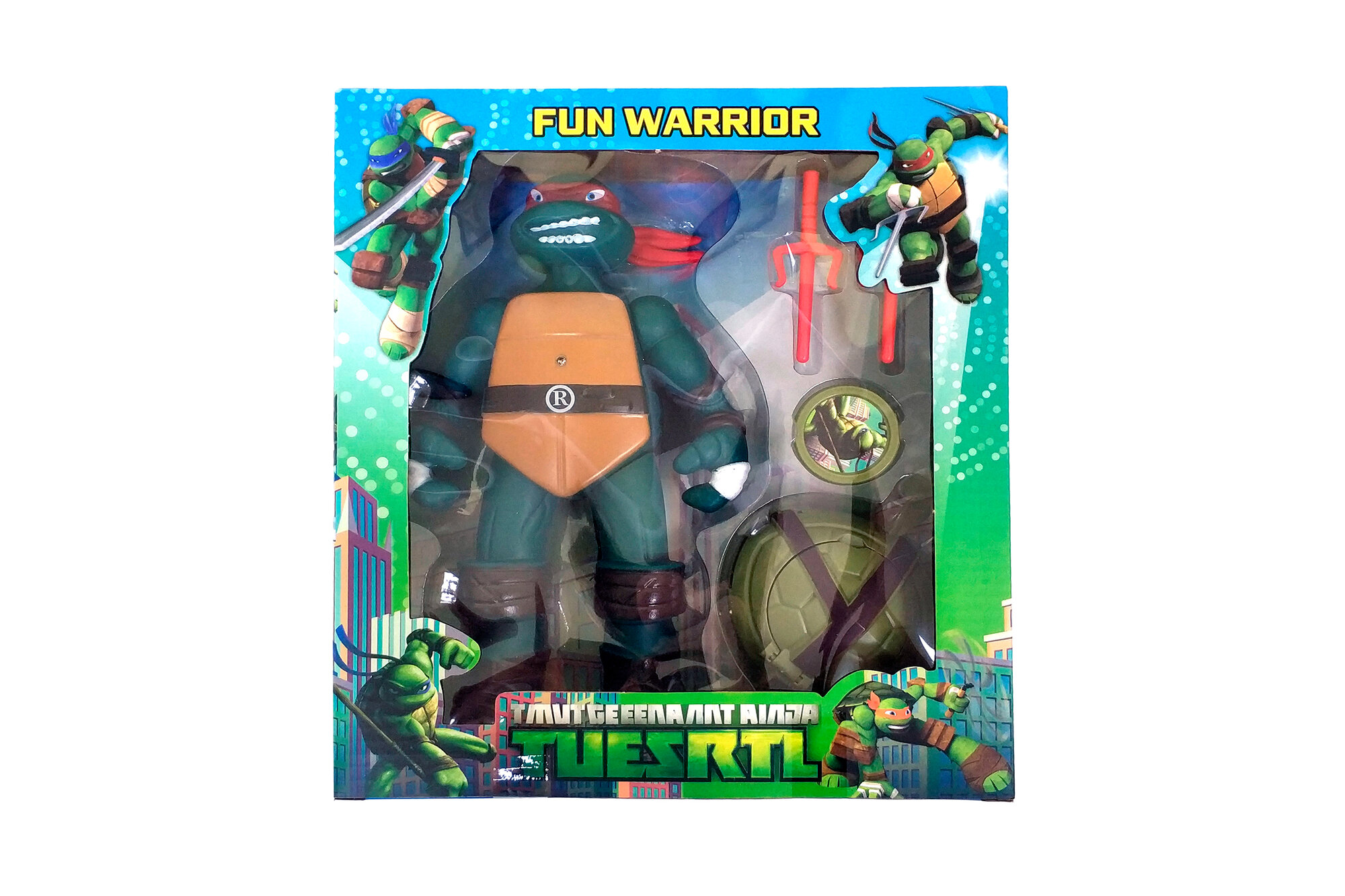 Teenage Mutant Ninja TURTLES набор фигурки Черепашки-Ниндзя 22 см с оружием, 1 штука в коробке