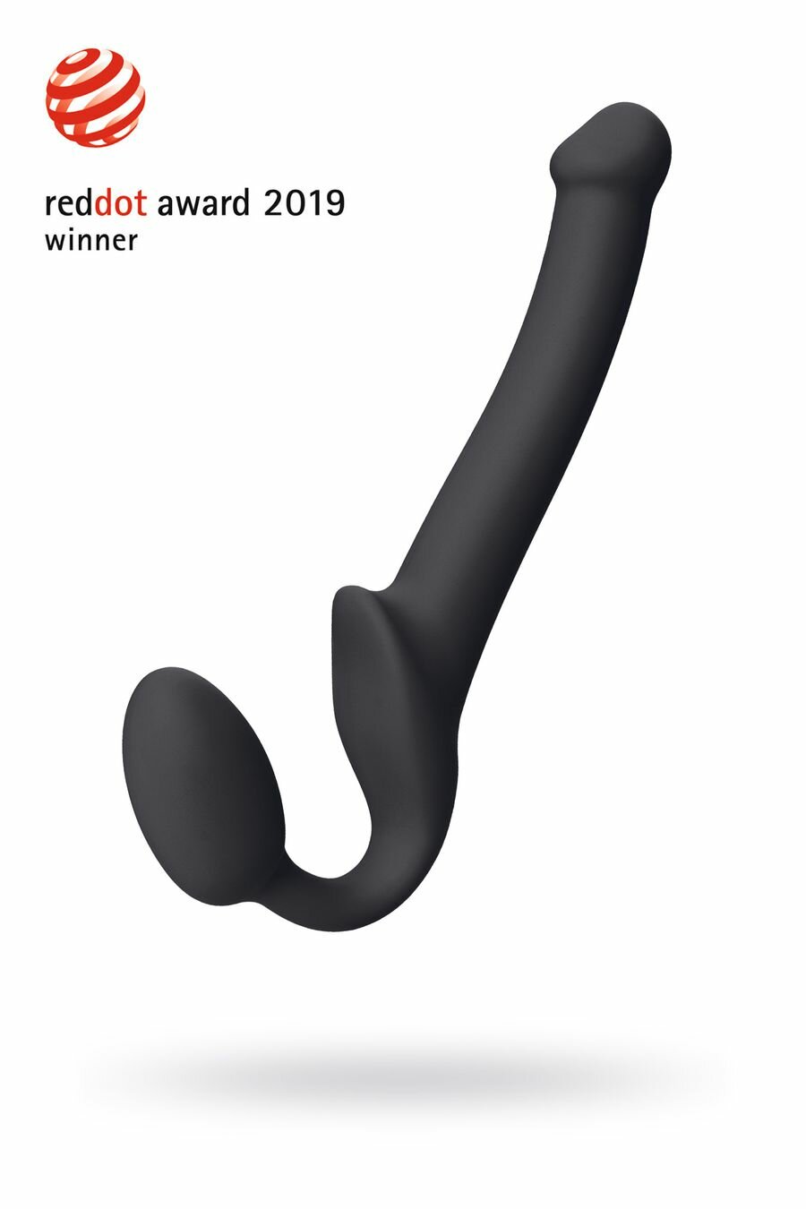 Страпон Strap-On-Me, безремневой, силиконовый, без вибрации, чёрный, 24см