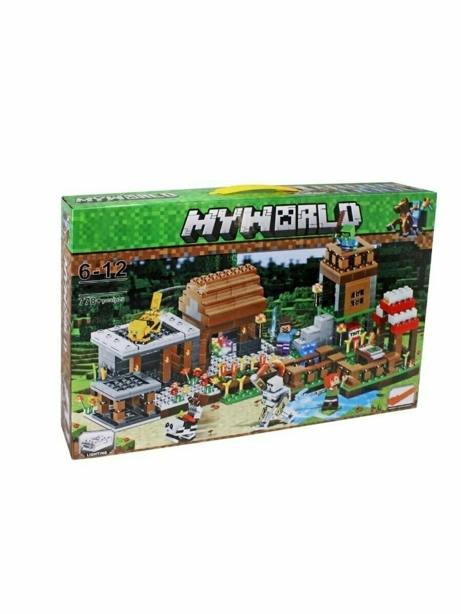 Конструктор My World Minecraft Деревня LB600