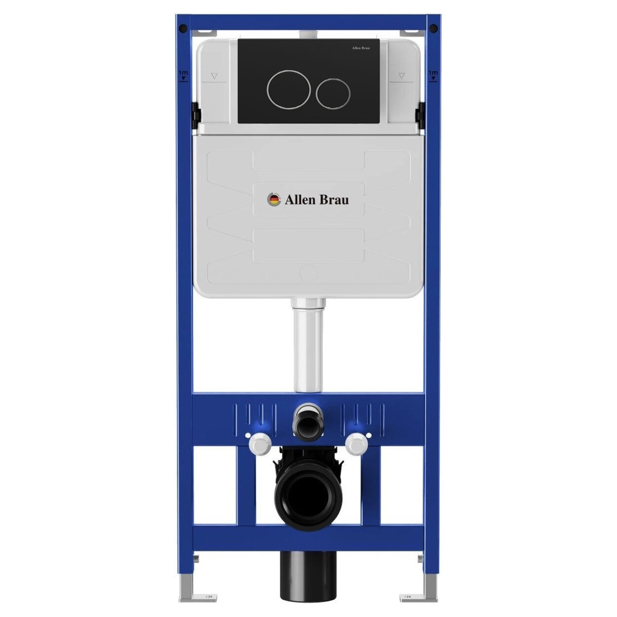 Инсталляция для унитаза Allen Brau Pneumatic 9.11100.20 с кнопкой 9.20001.31