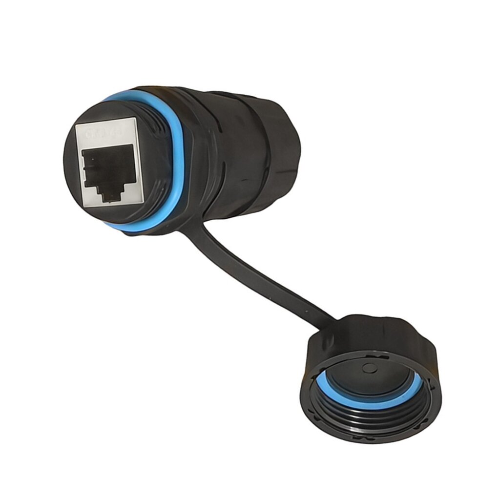 Разъем M23 RJ45 IP68, экранированный Ethernet-соединитель RJ45 Cat6 «мама-мама» для наружных систем передачи данных.