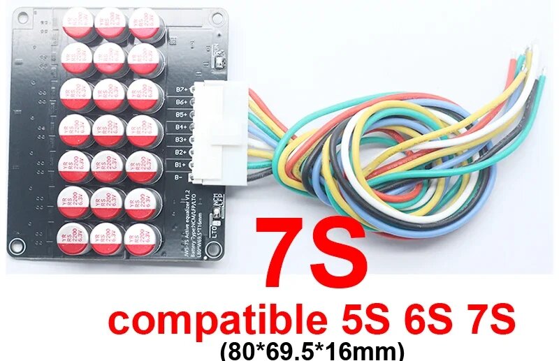 CHANGELIN Активный балансир для литиевых аккумуляторов 3S-20S Li-ion Lifepo4, 5S to 7S