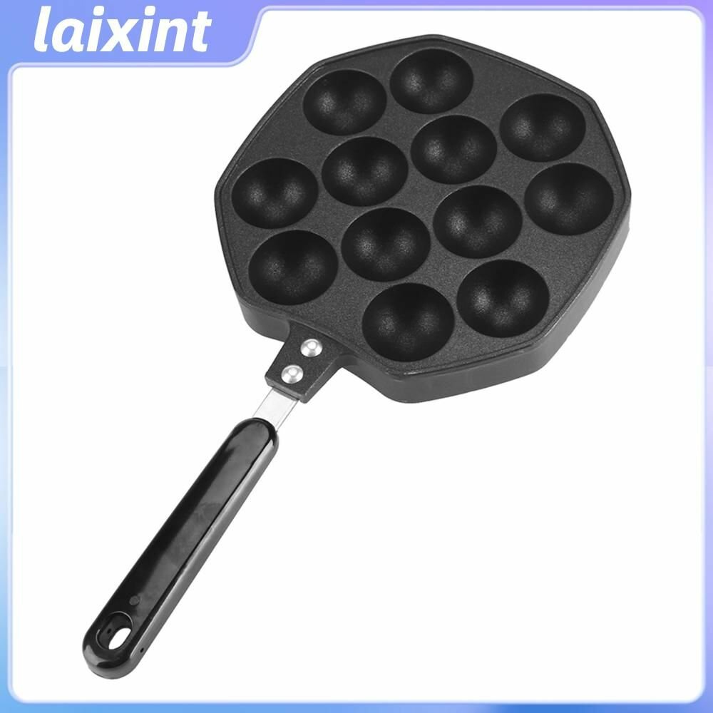 Алюминиевая сковорода гриль Такояки с антипригарным покрытием с 12полостями！