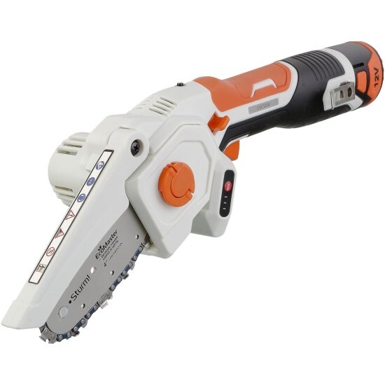 Пила цепная аккумуляторная Sturm! CSC1204 безмасляная , 12В, шина 10 см, 1х2.0 Ач, ЗУ