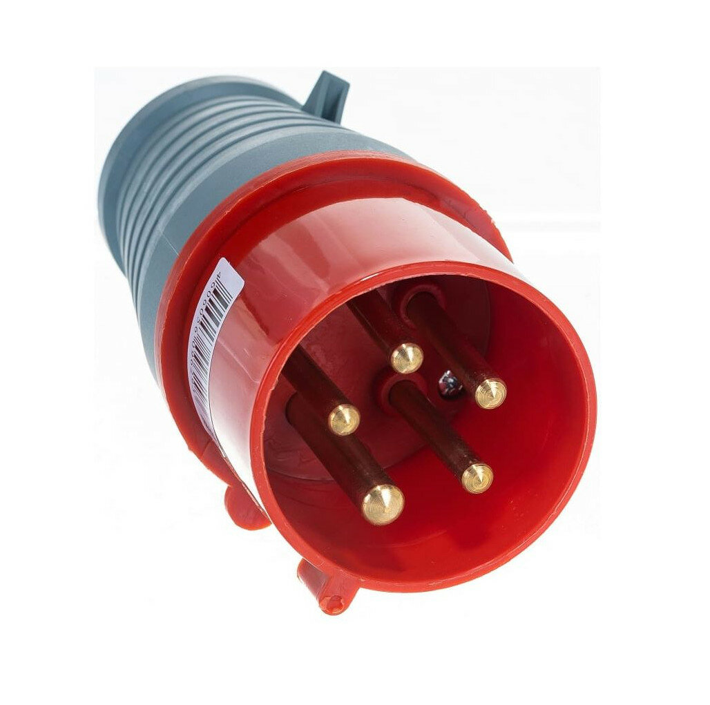 Вилка силовая IEK 025 32А 3p+PE+N 380В IP44 для промышленного подключения