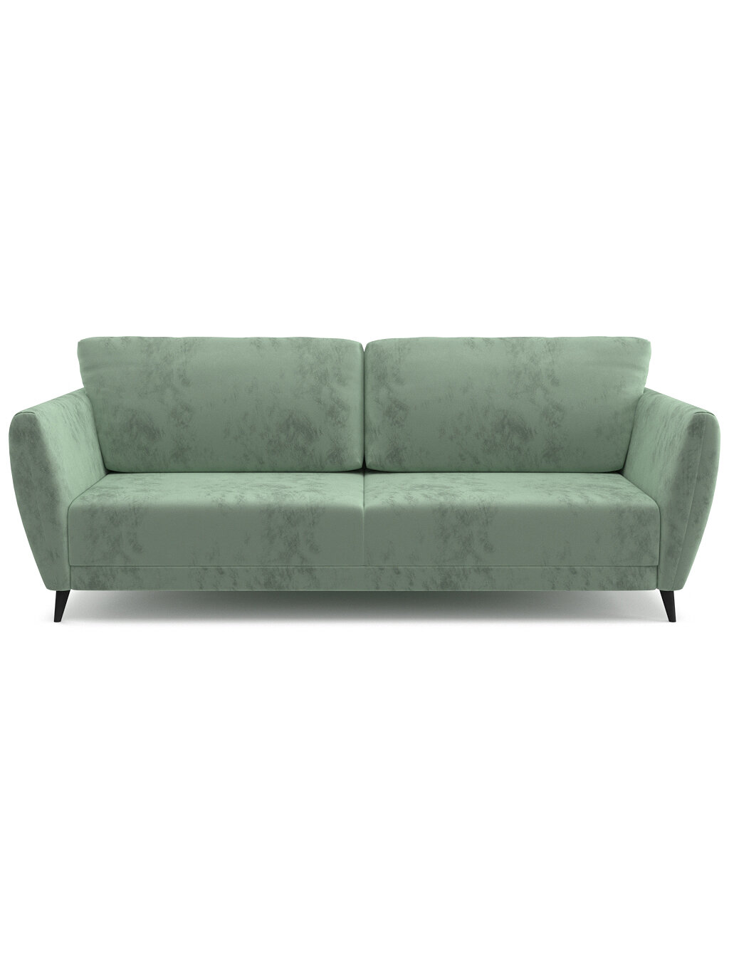 Диван-кровать раскладной PUSHE Фабьен СП, велюр зеленый Nebby 915