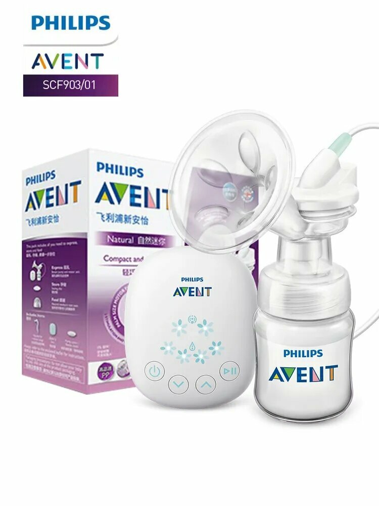 Портативный электрический и ручной молокоотсос Philips Avent SCF903