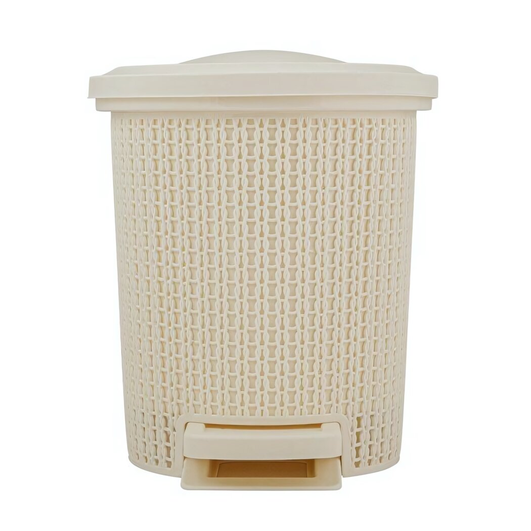 Контейнер для мусора с педалью Soul 6 л, айвори, удобство и чистота