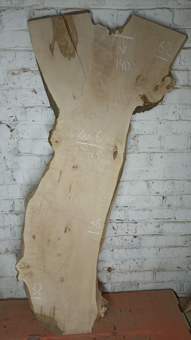 Слэб дерева Каштан Кш6, для изготовления столов, столешниц, полок.