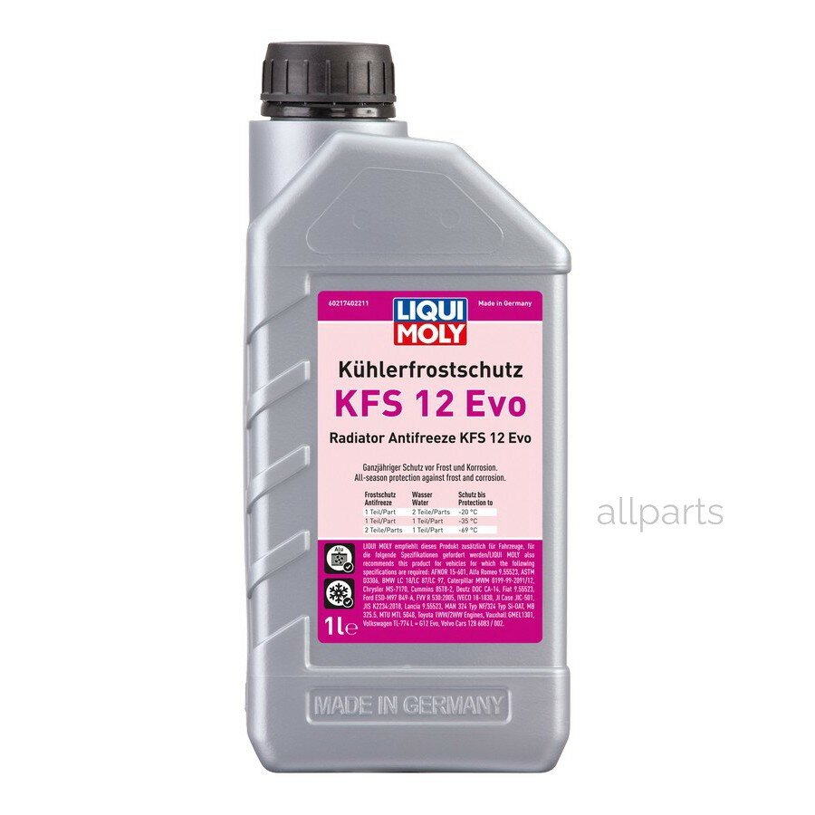 LIQUI MOLY 21740 Антифриз-конц. KFS 12 Evo (1л)
