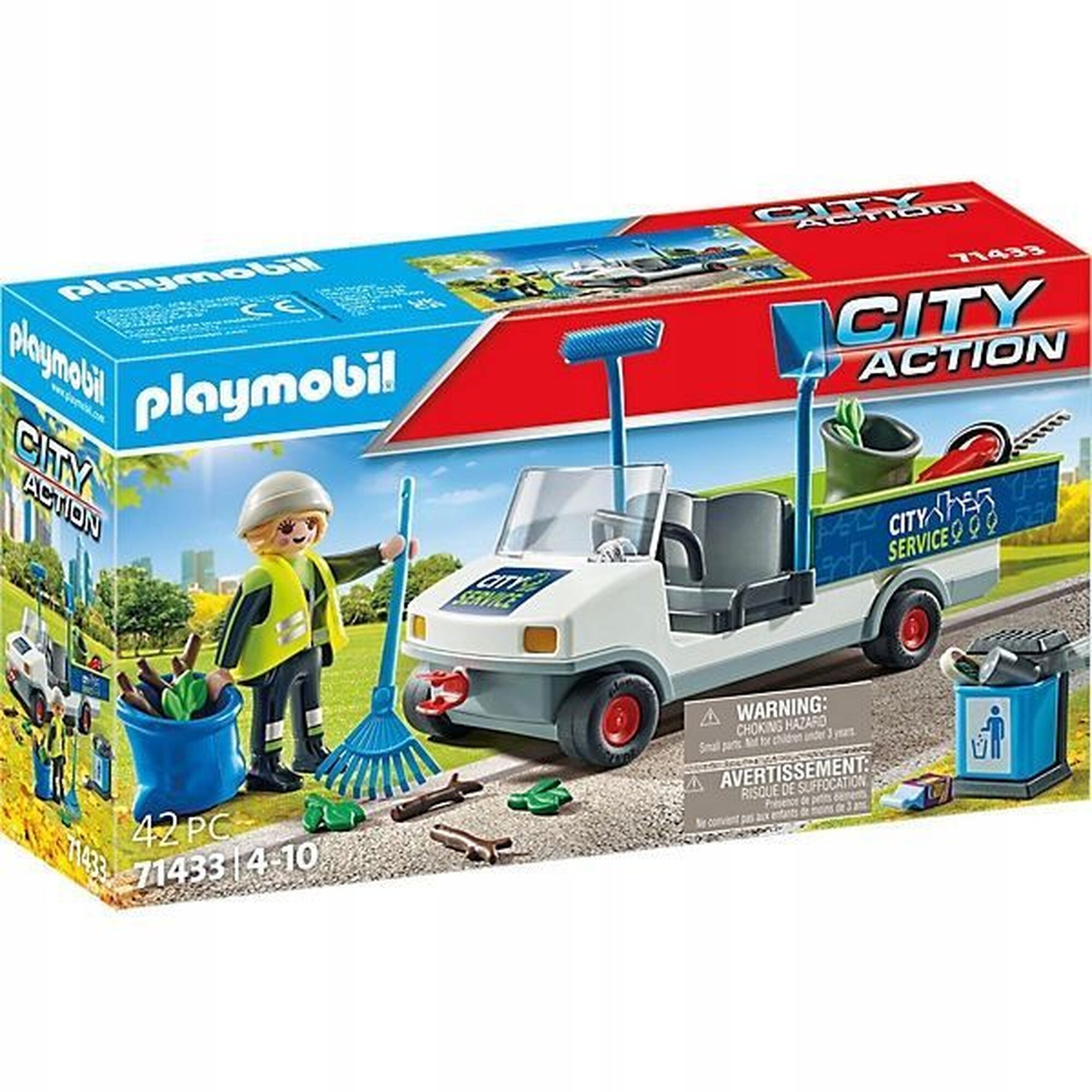 Конструктор Playmobil City Action - Уборка города с помощью электромобиля - Плеймобиль Сити 71433