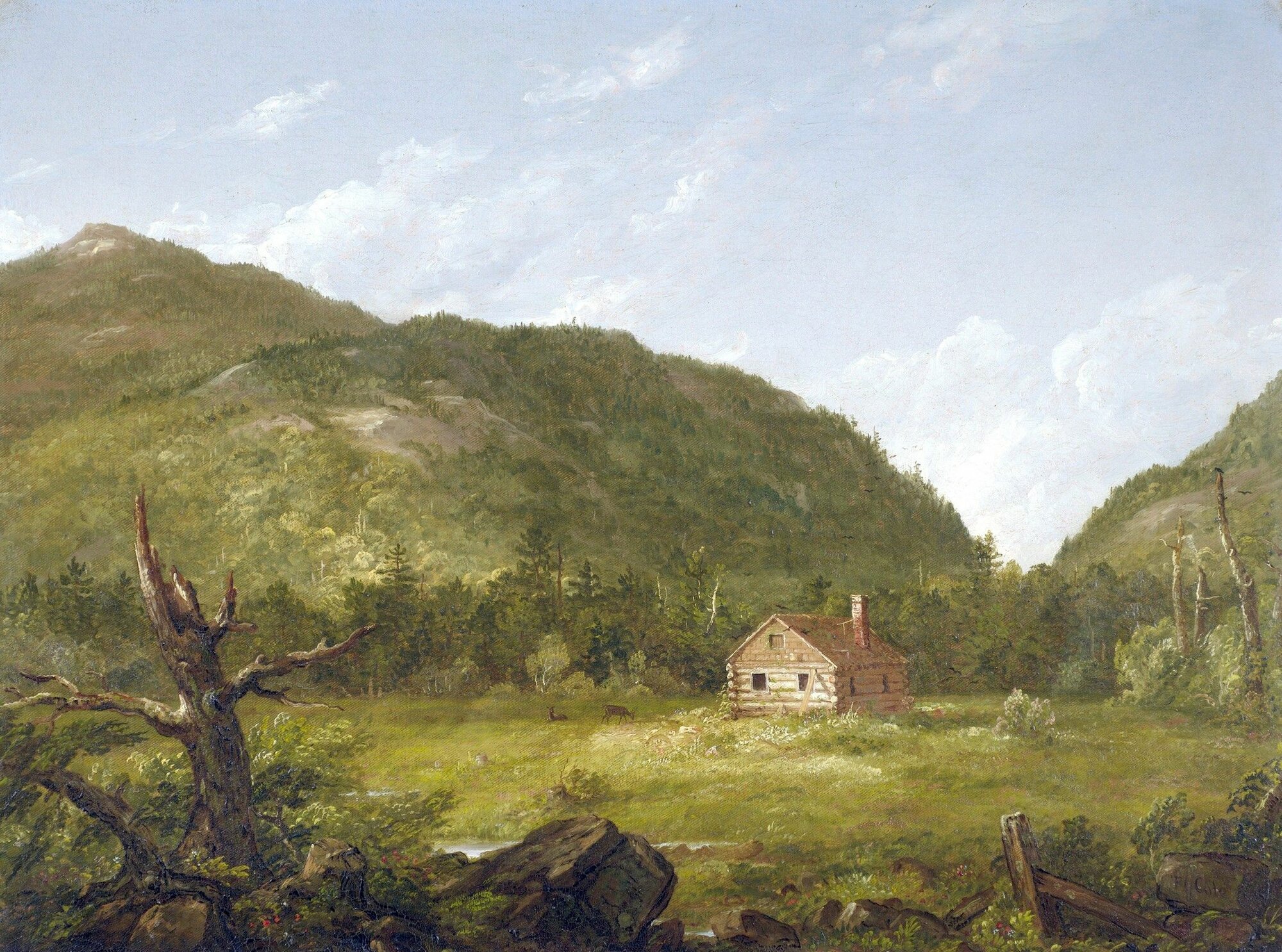 Картина Коула Томаса Дом, Маунт-Дезерт, Мэн 80х59 см