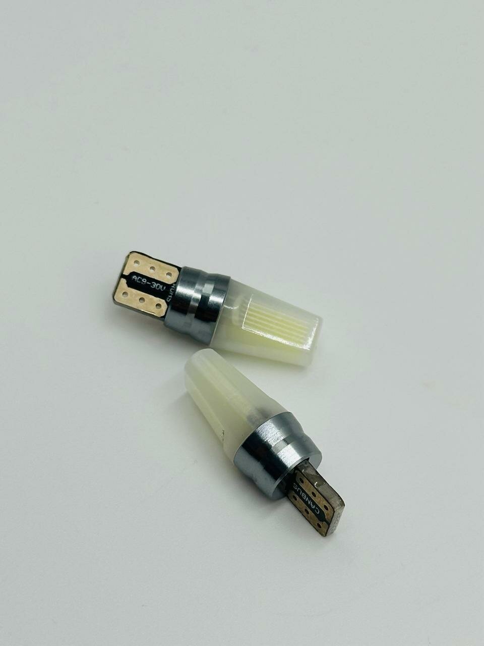 Лампа светодиодная для габаритов сверхяркая 6000K белый LED-T10 W5W CANBUS