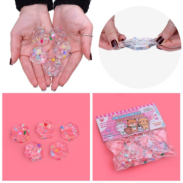 Антистресс лапка 5шт набор