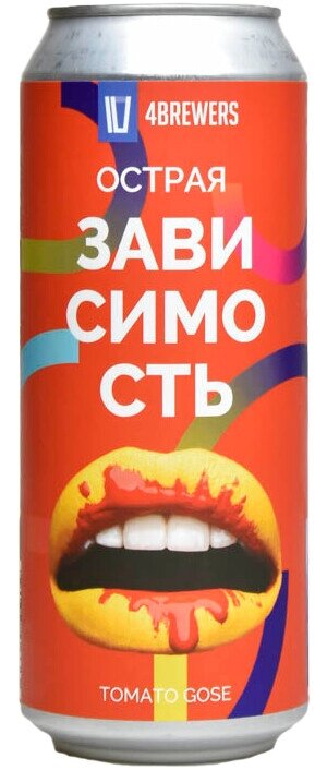 Пиво 4BREWERS, "Ostraya Zavisimost", in can, 0.45 л