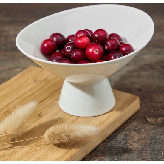 Чаша на ножке Decor DE Table Плиссе 230 мл, фарфор костяной (DDT-GB0085)